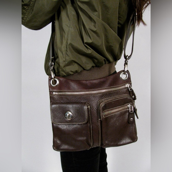 Roots | Bags | Roots Villager Cervino Dark Brown Leather Crossbody Bag ...
